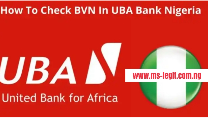 HOW TO CHECK BVN ON UBA - MS-LEGIT